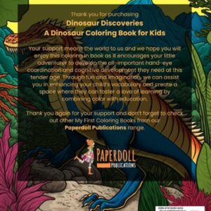 Dinosaur Discoveries Coloring Book for Kids: A Dinosaur Coloring Book for Kids Ages 6-10