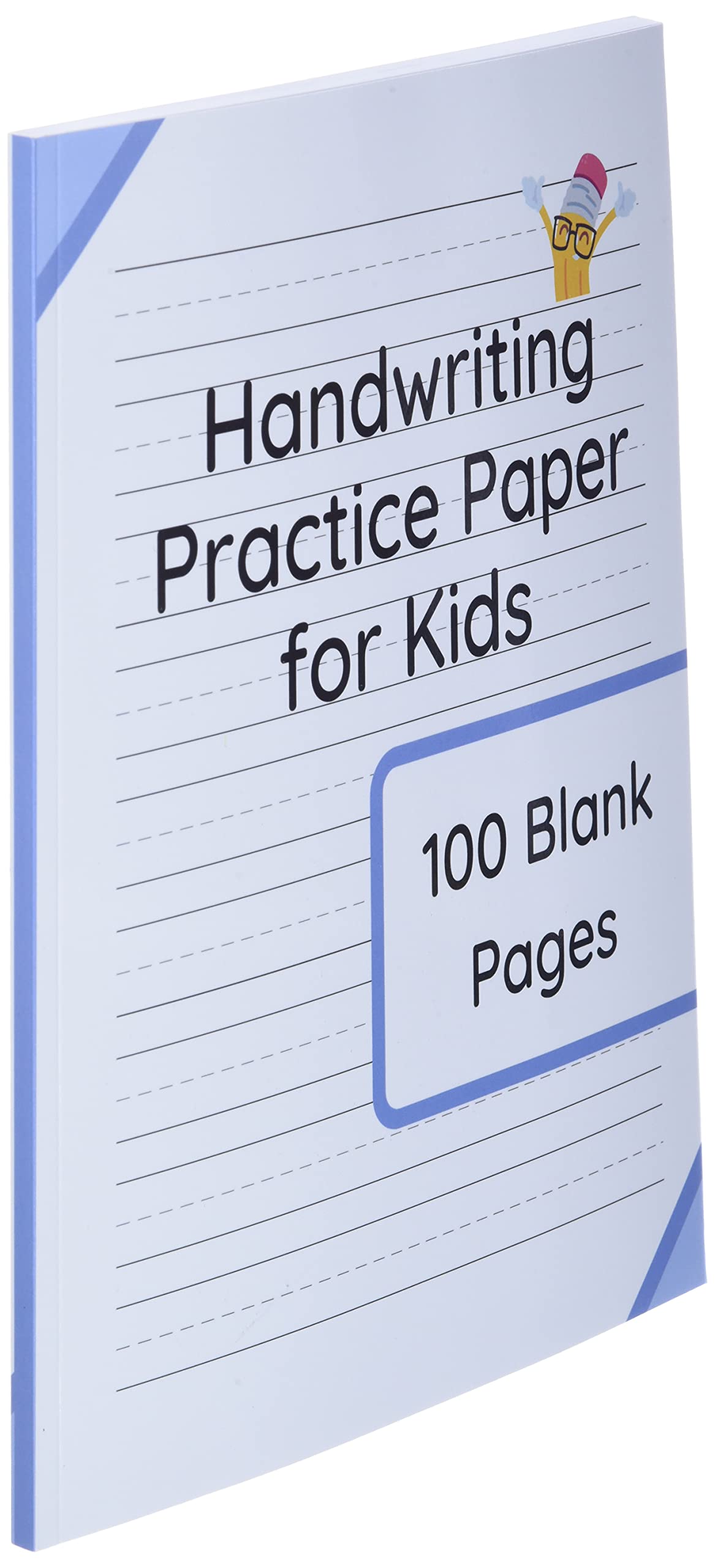 Handwriting Practice Paper for Kids: 100 Blank Pages of Kindergarten Writing Paper with Wide Lines