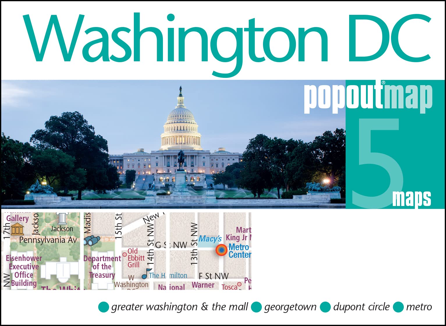 Washington DC PopOut Map (PopOut Maps)