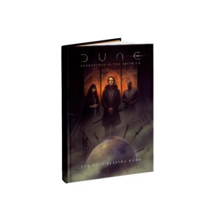 modiphius entertainment dune rpg core rulebook, new version of the 2d20 system, science fiction strategy role play game, for ages 14 and up