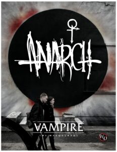 modiphius entertainment role playing game vampire: the masquerade 5th ed: anarch hc (book)