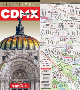 streetsmart mexico city map by vandam – laminated city center street map of cdmx w/all attractions, pre-hispanic sites, museums, hotels, restaurants, ... 2025 edition (english and spanish edition)