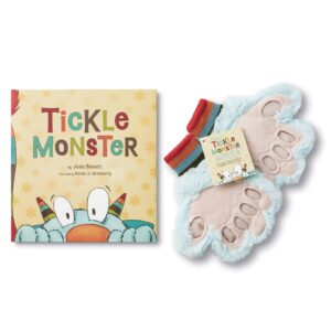 tickle monster laughter kit — includes the tickle monster book and fluffy mitts for reading aloud and tickling!