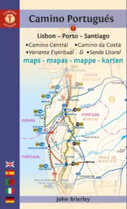 camino portugués maps: lisbon - porto - santiago / camino central, camino de la costa, variente espiritual & senda litoral (camino guides) (english and german edition)