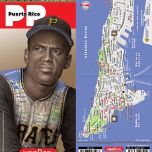 StreetSmart Puerto Rico by VanDam — Laminated pocket size Island Street & Freeway Map to Puerto Rico complete with all attractions, beaches, resorts, ... and shopping plus Old San Juan Detail Map