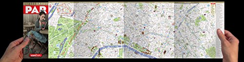 StreetSmart® Paris Map by VanDam - City Street Map of Paris, France - Laminated folding pocket size city travel and Metro map with all attractions, sights and hotels (2024 English and French Edition)