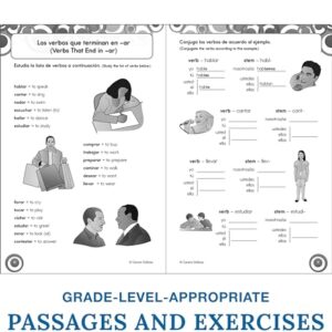 Carson Dellosa Skill Builders Level 2 Spanish Workbook for Kids Grades 6-8, Spanish Vocabulary Builder for Kids Ages 11-14, 6th– 8th Grade Spanish Workbook, Learn Spanish Parts of Speech, Time & More