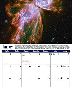 The Universe 2023 Astronomy Wall Calendar: Images from NASA's Hubble Space Telescope (12"x12")