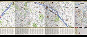 StreetSmart® Paris Map by VanDam - City Street Map of Paris, France - Laminated folding pocket size city travel and Metro map with all attractions, sights and hotels (2024 English and French Edition)