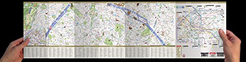 StreetSmart® Paris Map by VanDam - City Street Map of Paris, France - Laminated folding pocket size city travel and Metro map with all attractions, sights and hotels (2024 English and French Edition)