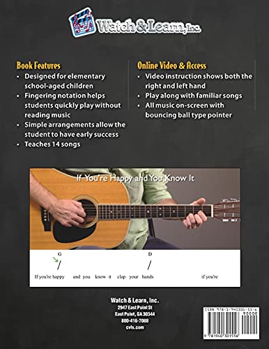 Beginner Guitar Lessons for Kids Book: with Online Video and Audio Access