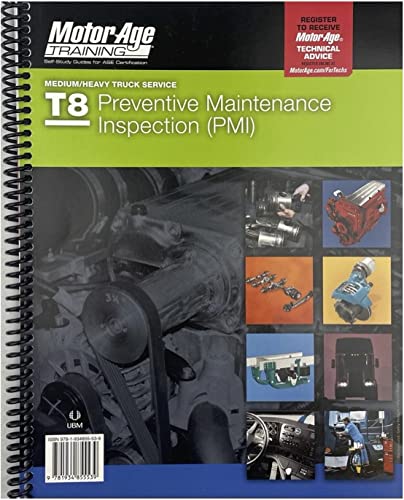 ASE Test Prep Medium and Heavy Truck Study Guide Set - ASE T1-T8 (Motor Age Training)