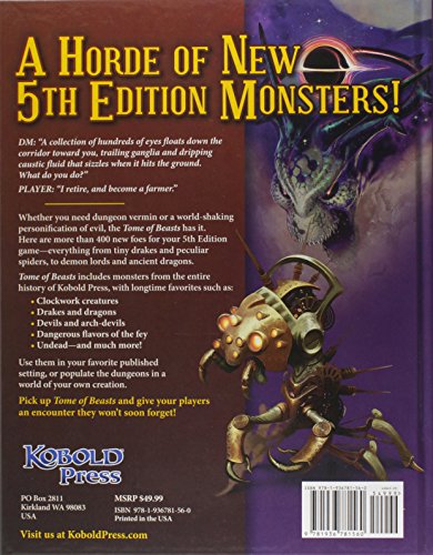 Kobold Press Tome of Beasts (5E) Hardcover