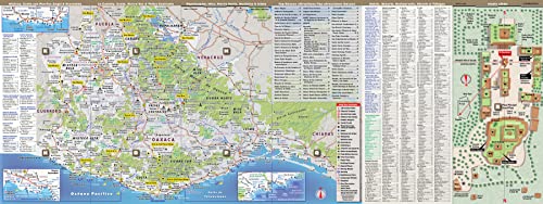 StreetSmart® Oaxaca Map by VanDam -- Laminated State, Region and City Map to Oaxaca, Mexico with all attractions, sights, museums, mezcalerias, hotels, ... 2024 Edition (English and Spanish Edition)