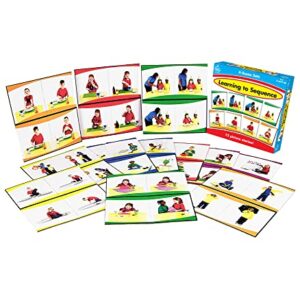 Carson Dellosa Education Carson Dellosa Learning to Sequence Pre-Reading Puzzle Game Set for Kids, Preschool Learning Activity, Storytelling Game for Classroom and Homeschool (42 pc), 9" x 2" x 9"