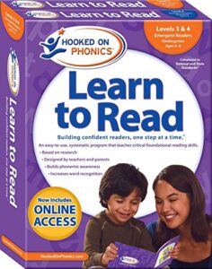 hooked on phonics learn to read - levels 3&4 complete: emergent readers (kindergarten | ages 4-6) (2) (learn to read complete sets)