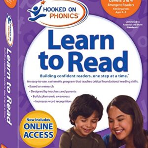 Hooked on Phonics Learn to Read - Levels 3&4 Complete: Emergent Readers (Kindergarten | Ages 4-6) (2) (Learn to Read Complete Sets)