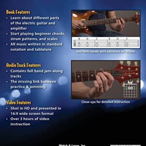 Beginner Electric Guitar Lessons: Book with Online Video & Audio