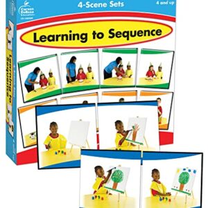 Carson Dellosa Education Carson Dellosa Learning to Sequence Pre-Reading Puzzle Game Set for Kids, Preschool Learning Activity, Storytelling Game for Classroom and Homeschool (42 pc), 9" x 2" x 9"