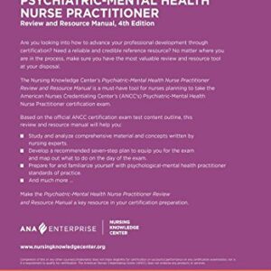 Psychiatric-Mental Health Nurse Practitioner Review and Resource Manual, 4th Edition