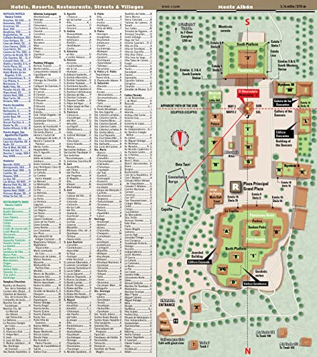 StreetSmart® Oaxaca Map by VanDam -- Laminated State, Region and City Map to Oaxaca, Mexico with all attractions, sights, museums, mezcalerias, hotels, ... 2024 Edition (English and Spanish Edition)