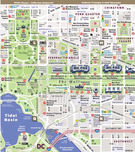 MallSmart® Washington DC Map by VanDam -- Laminated City Street pocket map with all museums, sights, monuments, government buildings and hotels plus ... Map – 2024 Edition (StreetSmart)