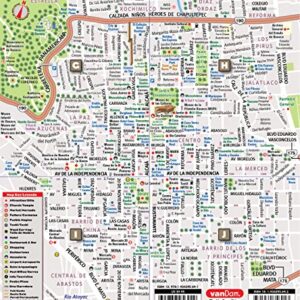 StreetSmart® Oaxaca Map by VanDam -- Laminated State, Region and City Map to Oaxaca, Mexico with all attractions, sights, museums, mezcalerias, hotels, ... 2024 Edition (English and Spanish Edition)