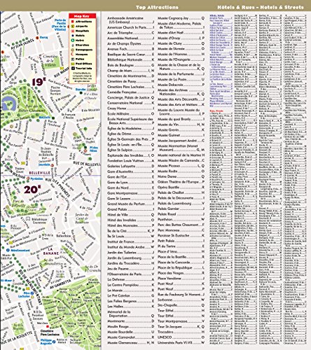 StreetSmart® Paris Map by VanDam - City Street Map of Paris, France - Laminated folding pocket size city travel and Metro map with all attractions, sights and hotels (2024 English and French Edition)