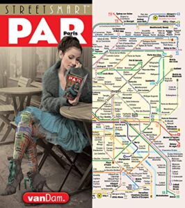 streetsmart® paris map by vandam - city street map of paris, france - laminated folding pocket size city travel and metro map with all attractions, sights and hotels (2024 english and french edition)