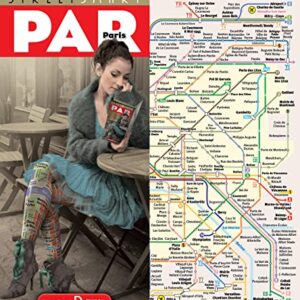 StreetSmart® Paris Map by VanDam - City Street Map of Paris, France - Laminated folding pocket size city travel and Metro map with all attractions, sights and hotels (2024 English and French Edition)