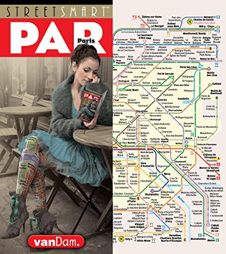 StreetSmart® Paris Map by VanDam - City Street Map of Paris, France - Laminated folding pocket size city travel and Metro map with all attractions, sights and hotels (2024 English and French Edition)