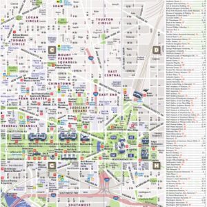 MallSmart® Washington DC Map by VanDam -- Laminated City Street pocket map with all museums, sights, monuments, government buildings and hotels plus ... Map – 2024 Edition (StreetSmart)