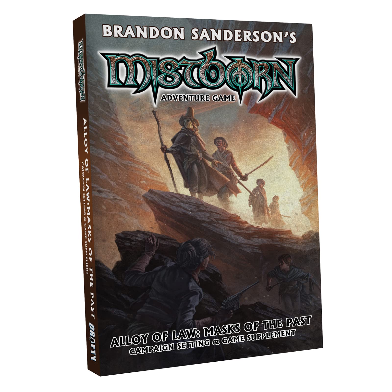 Mistborn: Alloy of Law: Masks of The Past by Crafty Games - Intrigue & Mystery RPG - 2-6 Players, 2+ Hours Gameplay, Ages 13+