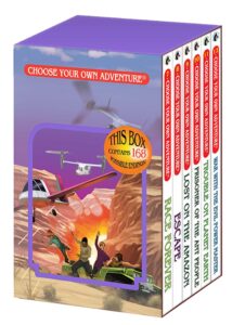 choose your own adventure 6-book boxed set #2 (race forever, escape, lost on the amazon, prisoner of the ant people, trouble on planet earth, war with the evil power master)