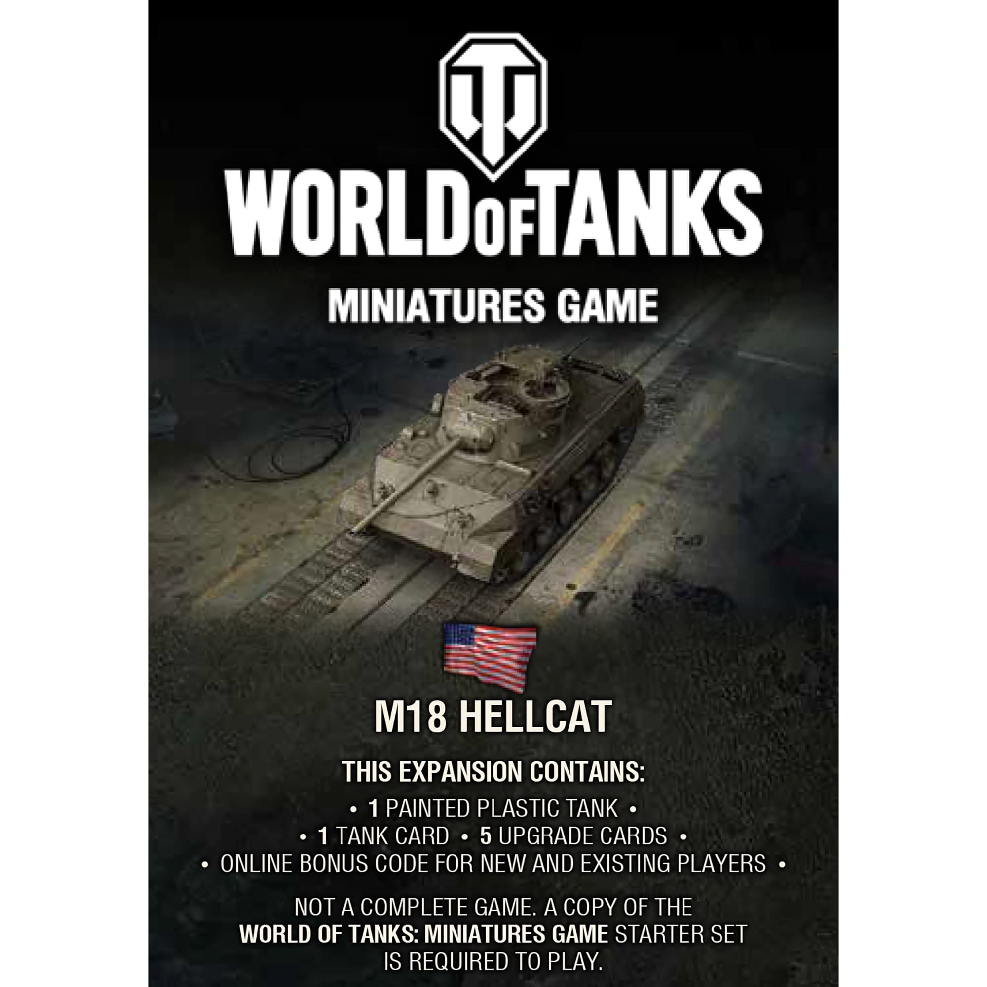 Gale Force Nine World of Tanks: American M18 Hellcat - Wave 9 Expansion, Miniatures Game