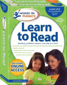 hooked on phonics learn to read - levels 5&6 complete: transitional readers (first grade | ages 6-7) (3) (learn to read complete sets)