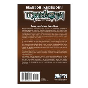 Mistborn: Skaa: Tin & Ash Rebellion Role-Playing - 2-6 Players, 1-2 Hours Gameplay, Ages 13+