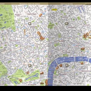 StreetSmart® London Map by VanDam - City Center Street Map of London, England - Laminated folding pocket size city travel and Tube map with all museums, attractions, hotels and sights; 2024 Edition