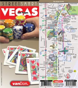 streetsmart las vegas by vandam –– laminated pocket size city street & casino map to las vegas complete with all attractions, sights, museums, resorts, casinos, hotels and shopping