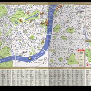 StreetSmart® London Map by VanDam - City Center Street Map of London, England - Laminated folding pocket size city travel and Tube map with all museums, attractions, hotels and sights; 2024 Edition