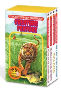 choose your own adventure 4-book boxed set creature feature box (the case of the silk king, inca gold, search for the black rhino, search for the mountain gorillas)