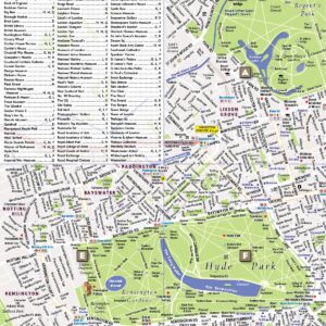 StreetSmart® London Map by VanDam - City Center Street Map of London, England - Laminated folding pocket size city travel and Tube map with all museums, attractions, hotels and sights; 2024 Edition