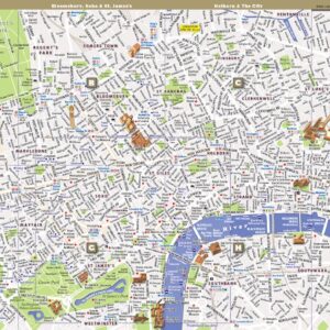 StreetSmart® London Map by VanDam - City Center Street Map of London, England - Laminated folding pocket size city travel and Tube map with all museums, attractions, hotels and sights; 2024 Edition