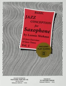 try1057 - basic jazz conception for saxophone volume 1 - book/cd