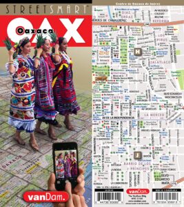 streetsmart® oaxaca map by vandam -- laminated state, region and city map to oaxaca, mexico with all attractions, sights, museums, mezcalerias, hotels, ... 2024 edition (english and spanish edition)