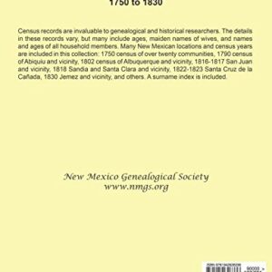 Spanish and Mexican Censuses of New Mexico 1750-1830