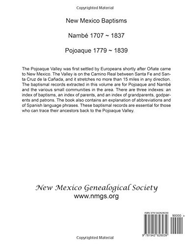 New Mexico Baptisms: Nambe 1707-1837 and Pojoaque 1779-1839