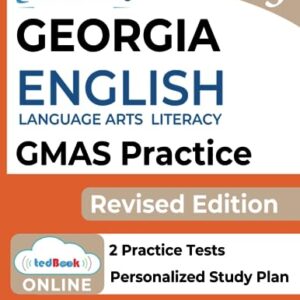 Georgia Milestones Assessment System Test Prep: Grade 5 English Language Arts Literacy (ELA) Practice Workbook and Full-length Online Assessments: GMAS Study Guide (GMAS by Lumos Learning)