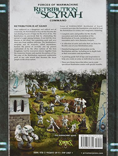 Privateer Press Forces of Warmachine: Retribution of Scyrah Command HC (Book) Miniature Game PIP1087