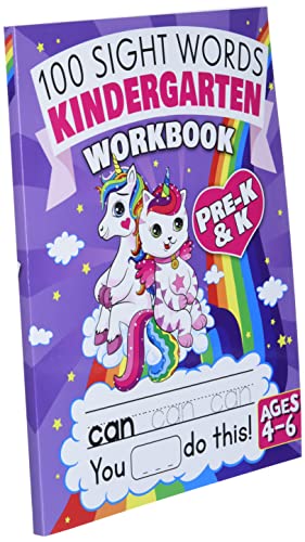 100 Sight Words Kindergarten Workbook Ages 4-6: A Whimsical Learn to Read & Write Adventure Activity Book for Kids with Unicorns, Mermaids, & More: ... Flash Cards! (Learning Activities Workbooks)